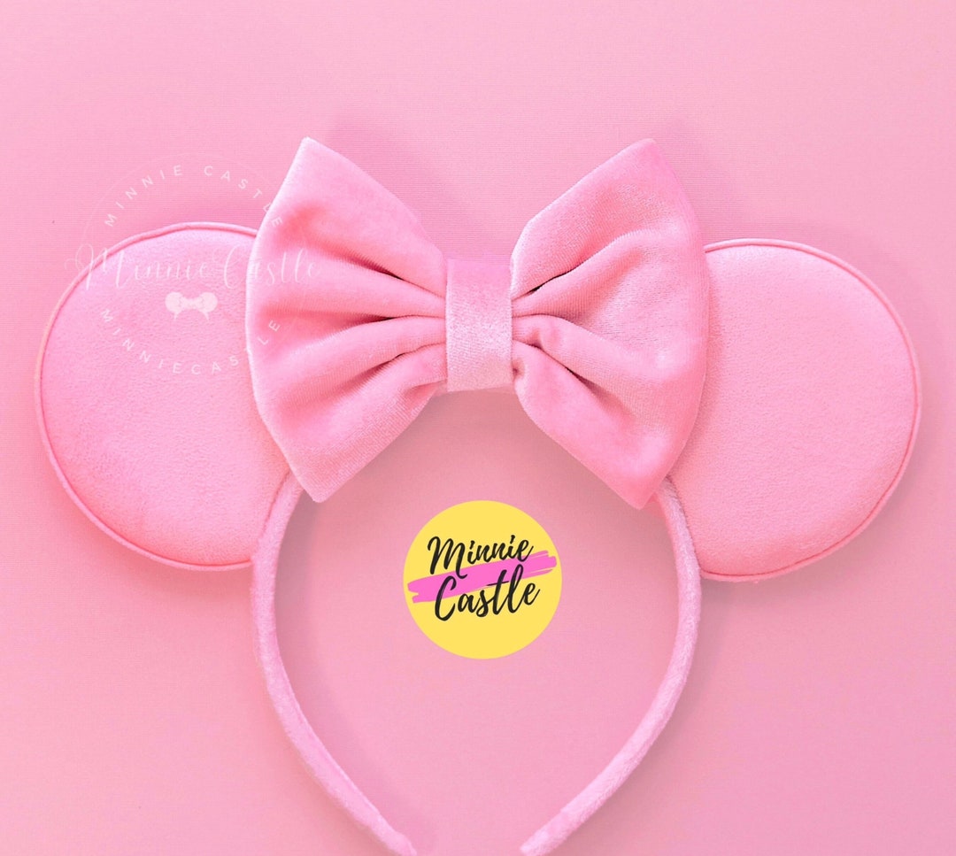 Mickey Ears, Pink Mickey Ears, Pink Minnie Ears, Velvet Mouse Ears ...
