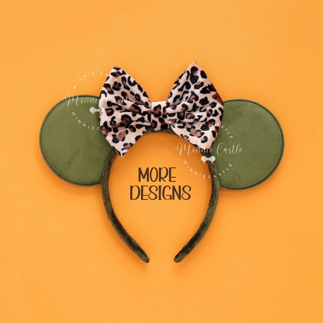 Mickey Cheetah Ears, Safari Tour Mouse Ears, Minnie Ears, Animal ...