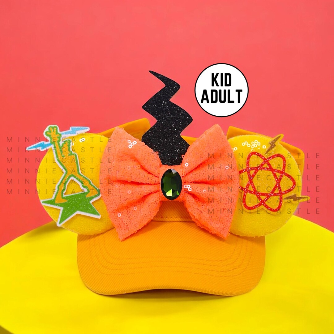 Mickey Ears Powerline Visor, Running Mouse Ears With Bow for Kids ...