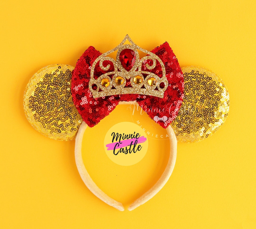 Belle Ears, Belle Mickey Ears, Beauty and the Beast Ears, Princess ...