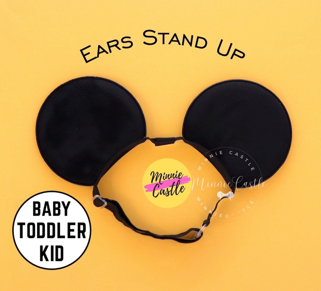 Black Mickey Ears, Mickey Ears, Baby Boys Toddler Mouse Ears, Plain ...
