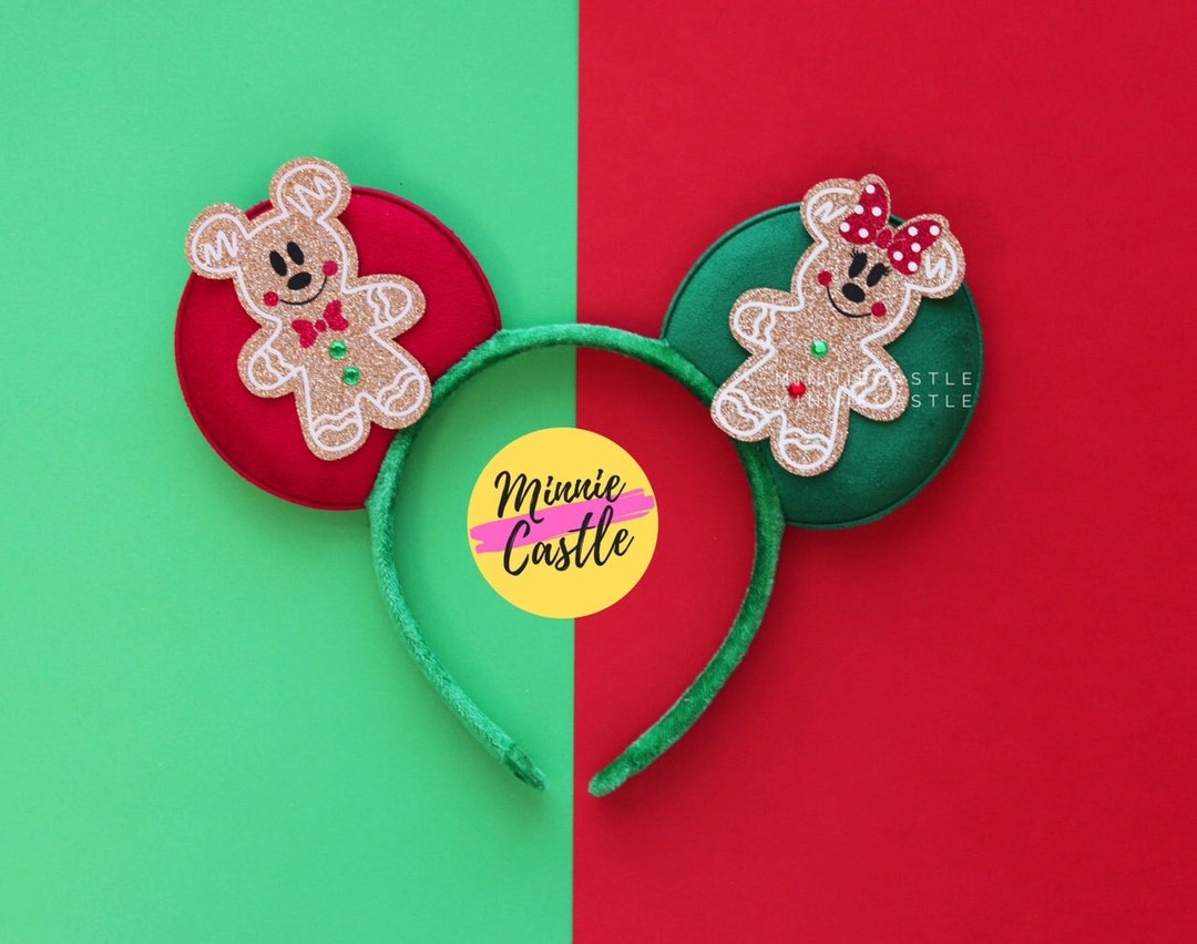 Gingerbread Mickey Ears, Christmas Ears, Christmas Mickey Ears ...