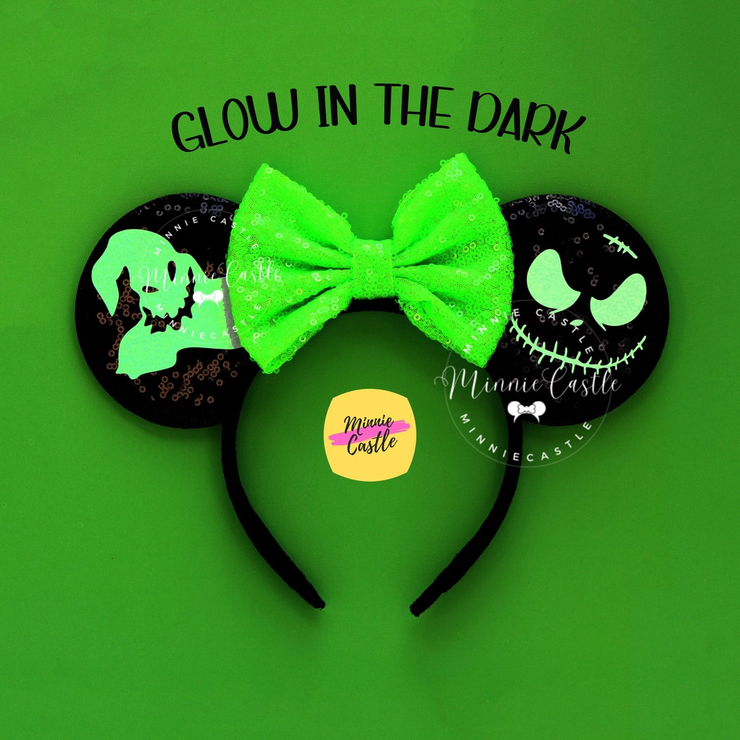 Oogie Boogie & Jack Ears, Mickey Halloween Ears, Minnie Ears, Glow in ...