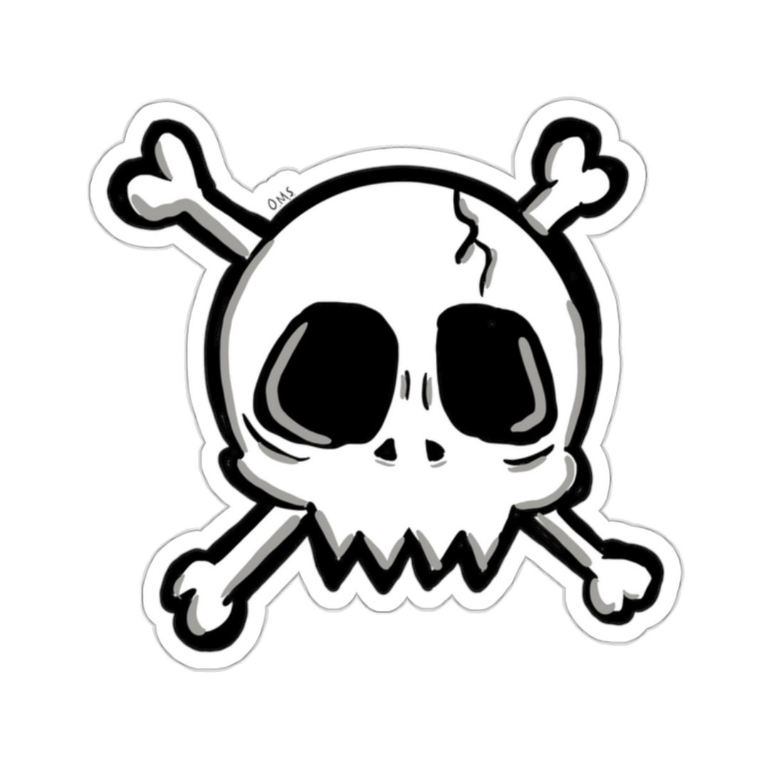 Smile Club Skull Vinyl Sticker Laptop Sticker Skull - Etsy