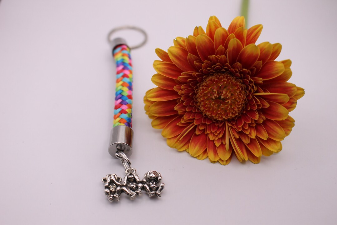 Three Monkey Keychains / Pocket Pendants Made of Sailing Rope Unique ...