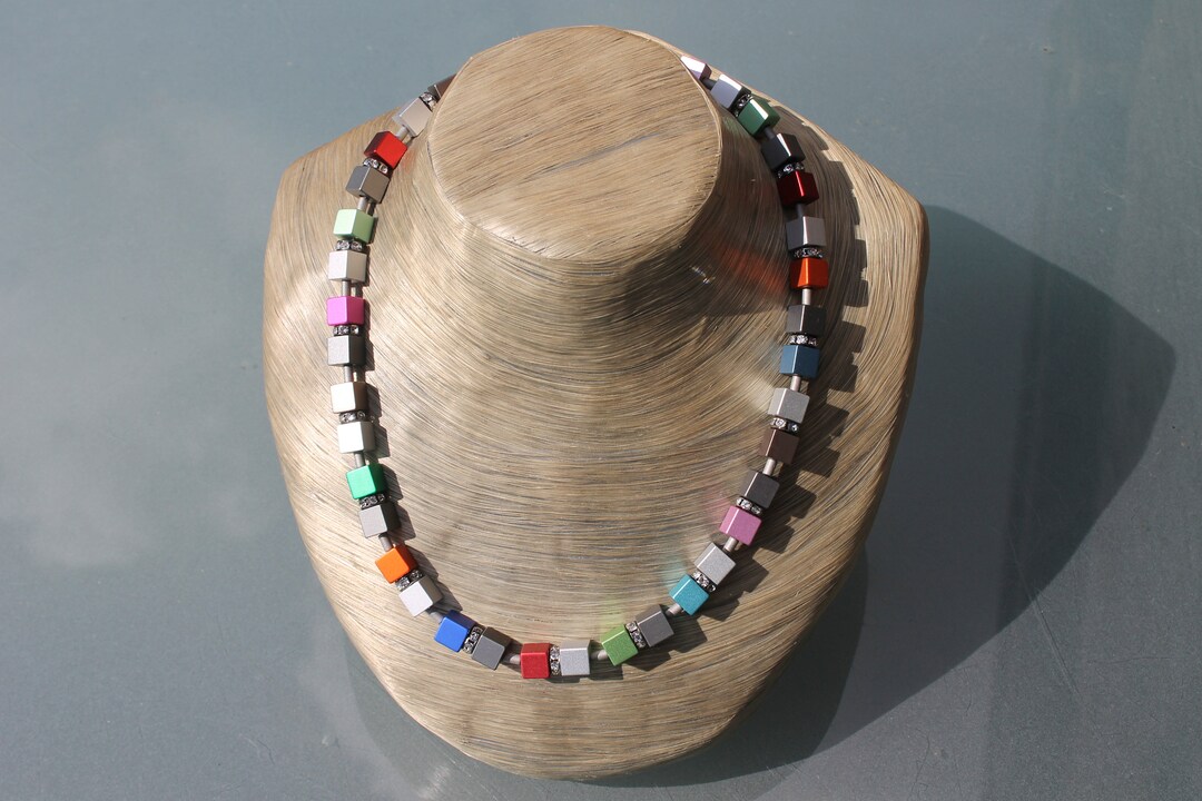 Handmade Elegant Necklace/necklace Made of Colorful Anodized Aluminum ...