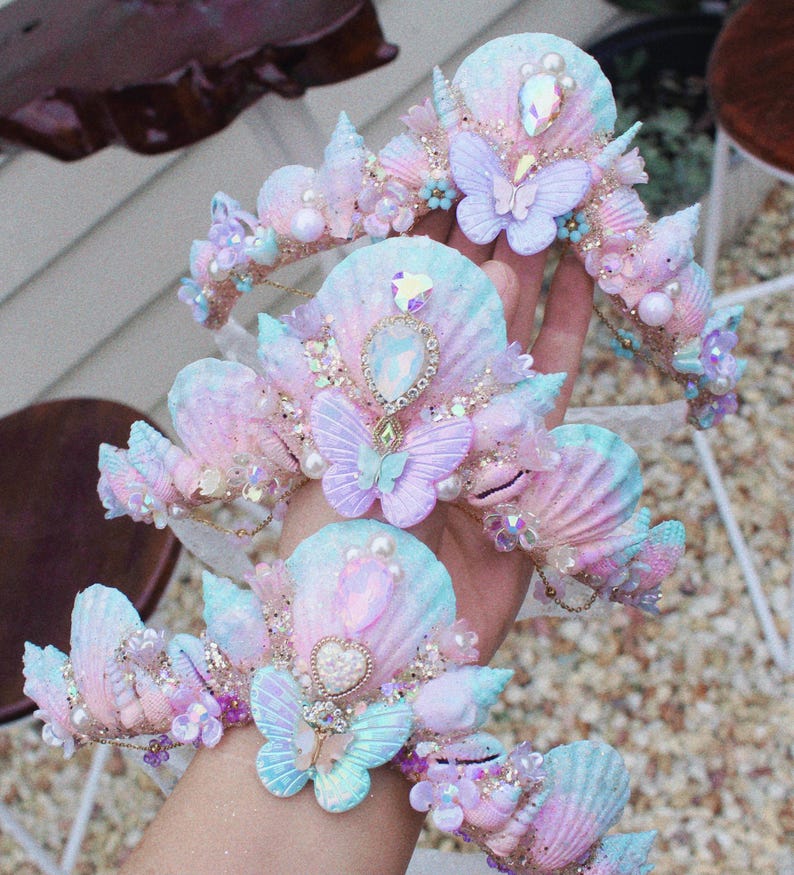 Medium Sparkle Mermaid Crowns - Etsy