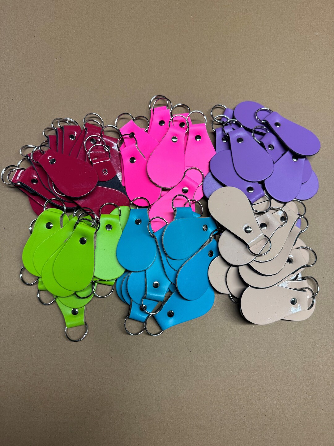 Leather Key Fob Blanks Bag of 50 Genuine Leather Key Ring Blanks - Etsy