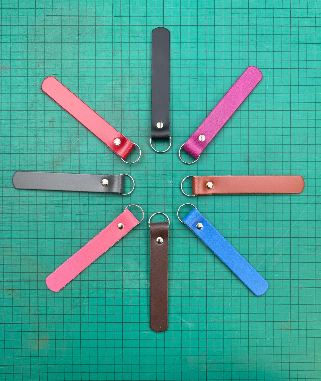 Leather Key Ring Blanks: DIY Laser Fobs, Bulk 50 Pack - Etsy