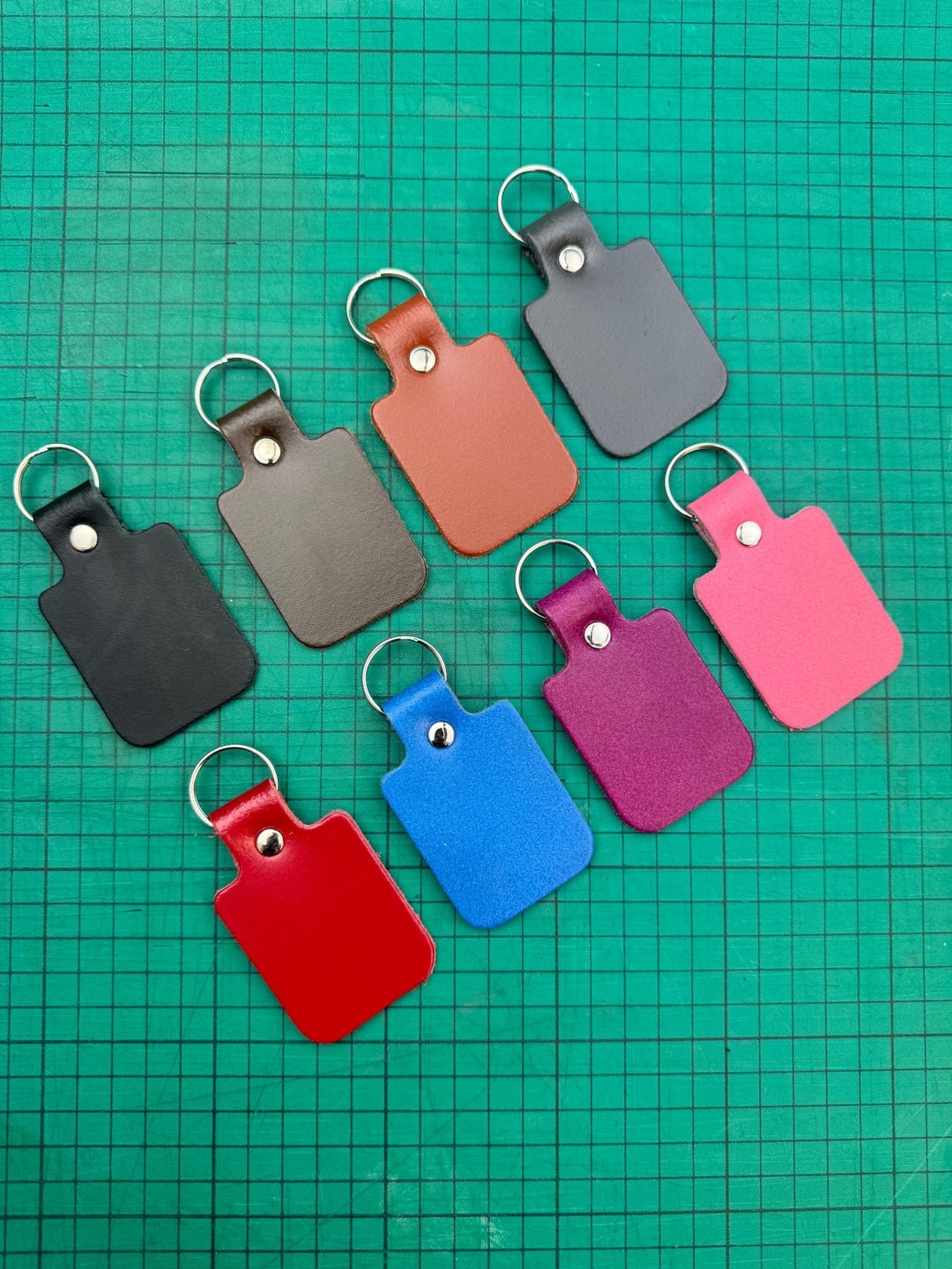 Leather Key Fob Blanks: Bulk Bag of 50, Ideal for Engraving - Etsy