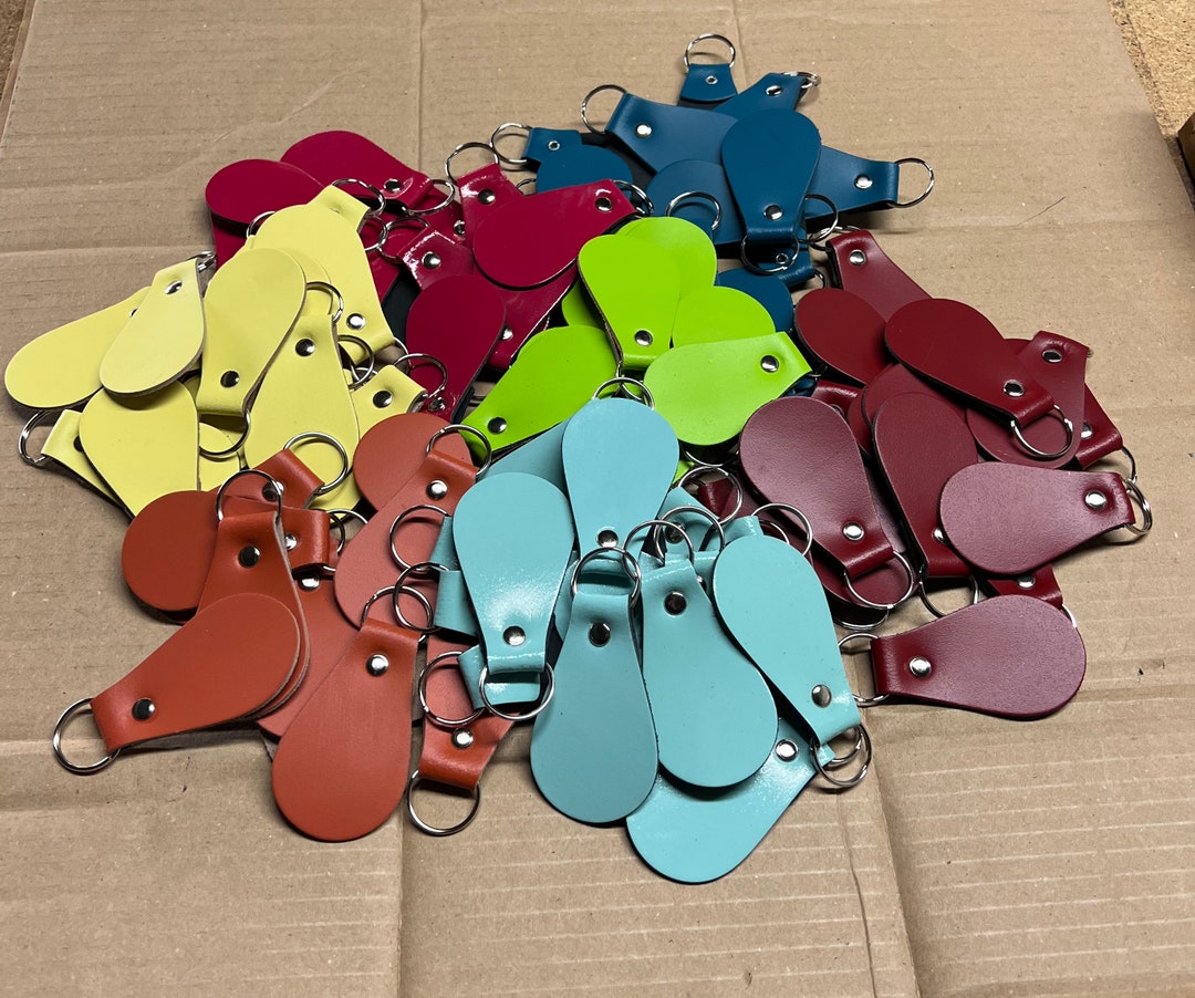 Leather Key Fob Blanks Bag of 300 Genuine Leather Key Ring - Etsy