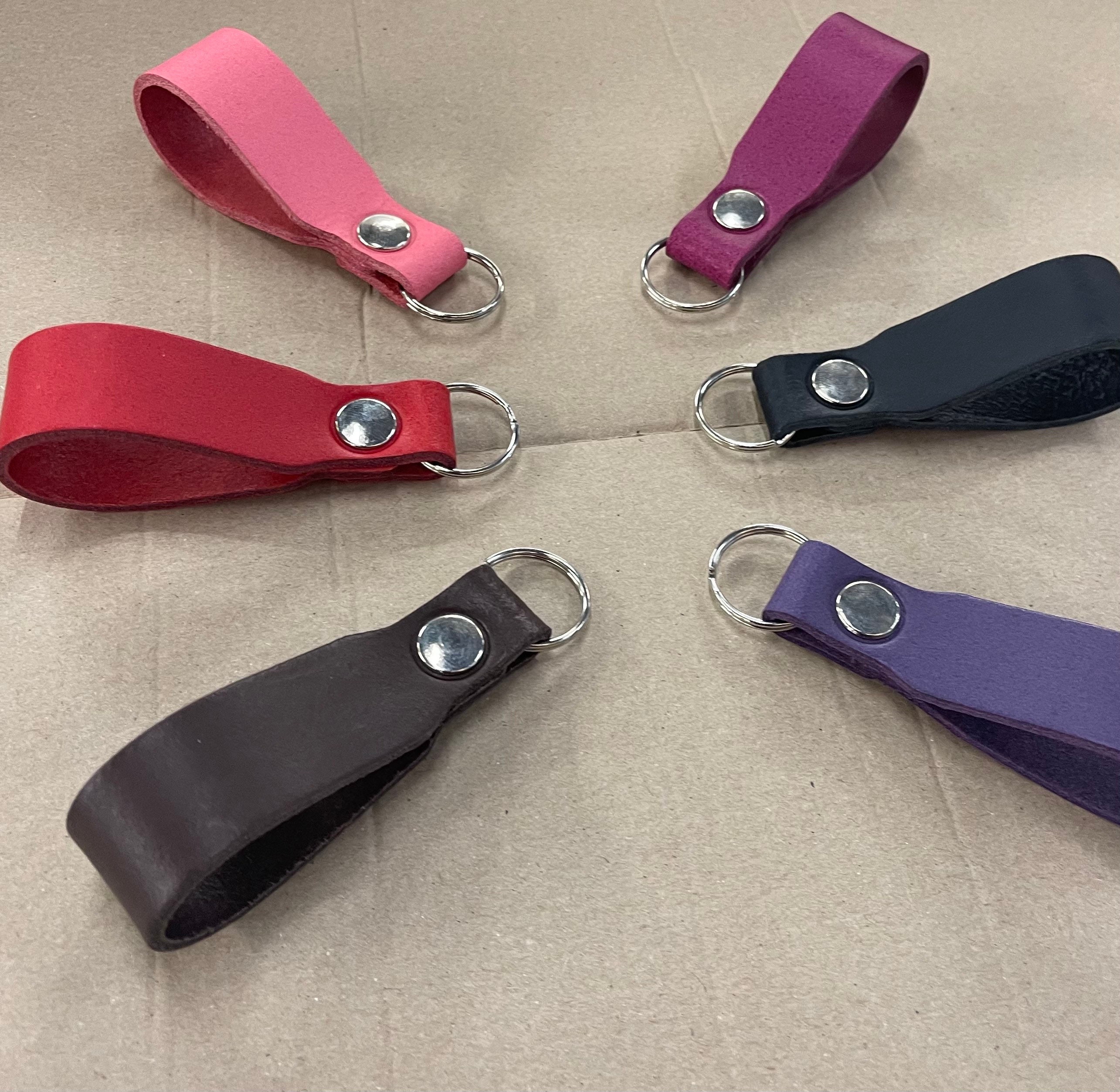 Leather Key Fob Blanks Bag of 100 Genuine Leather Key Ring Blanks - Etsy