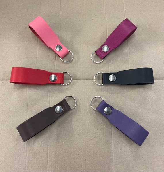 Leather key fob blanks bag of 100 Genuine leather key ring | Etsy