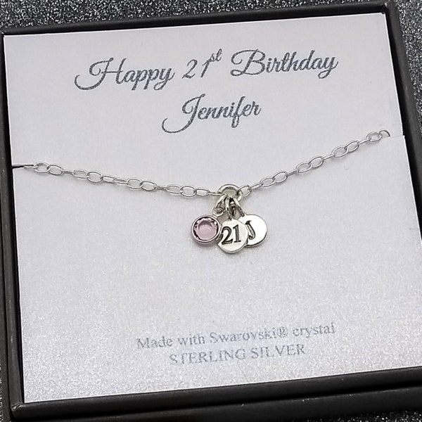 Sterling Silver Bracelet 21st Birthday - Etsy