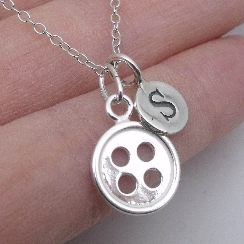 Button Necklace - Etsy