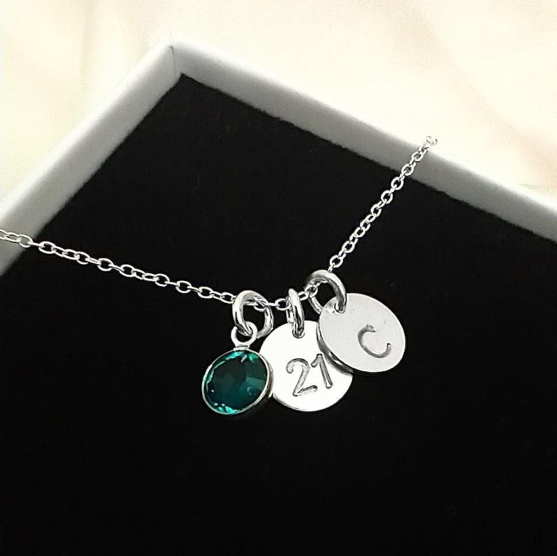 21st Birthday Sterling Silver Message Pendant Necklace | 21 Birthday ...