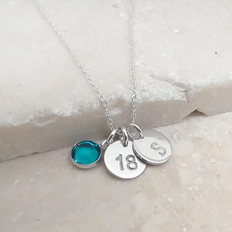 18th Birthday Sterling Silver Message Pendant Necklace | 18 Birthday ...