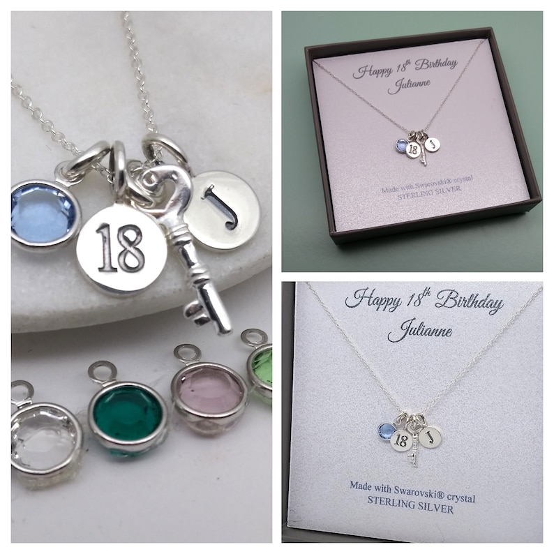 18th Birthday Sterling Silver Message Pendant Necklace | 18 Birthday ...