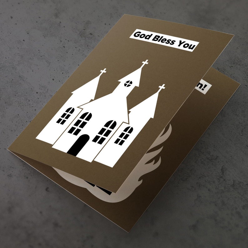 Hail Satan Greeting Card God Bless You J/K... Hail Satan - Etsy