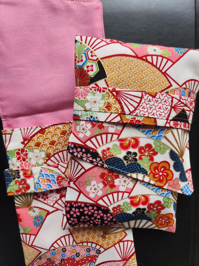 Geisha Fans Tarot Bag: Purple Foldover Oracle Card Pouch - Etsy Australia