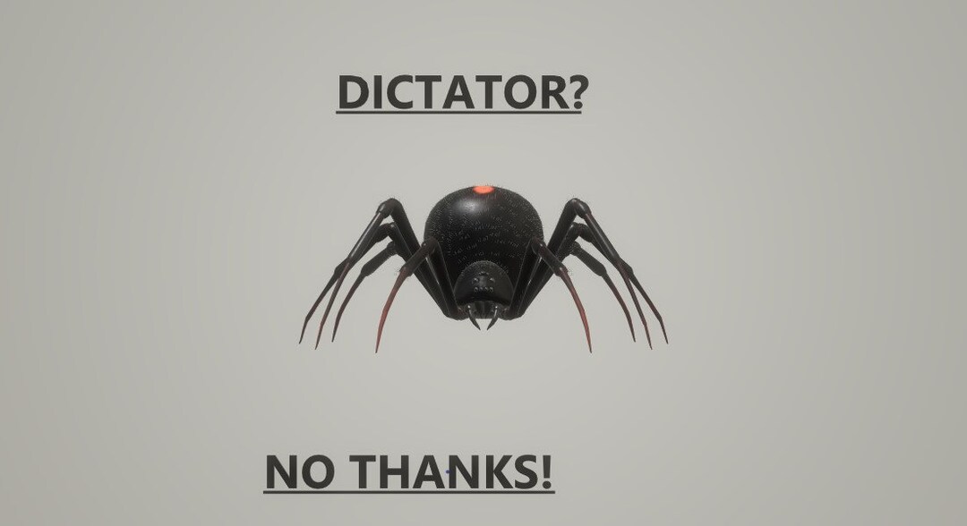 Downloadable Printable "dictator? No Thanks!" - Etsy
