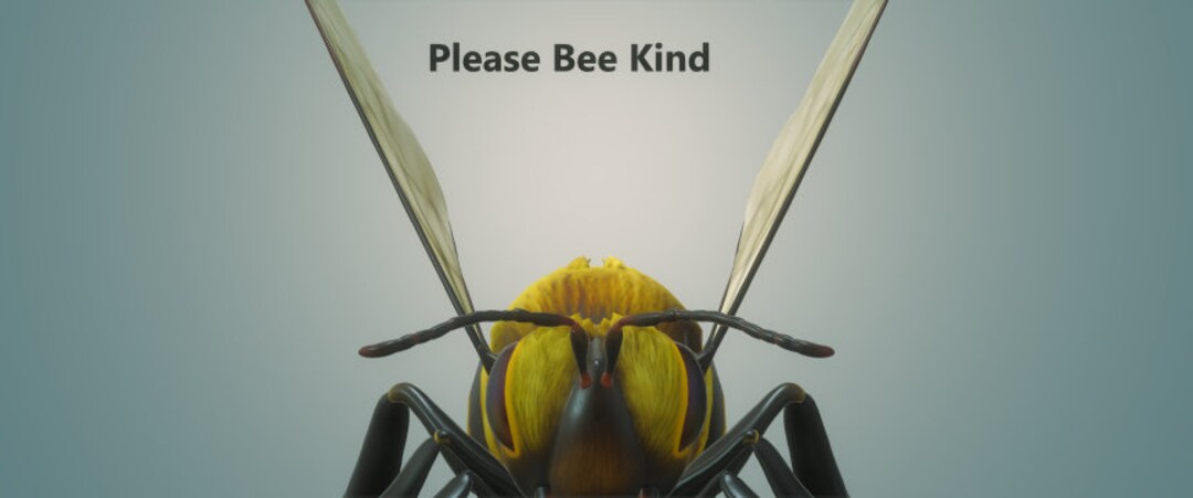 Downloadable, Printable please Bee Kind - Etsy