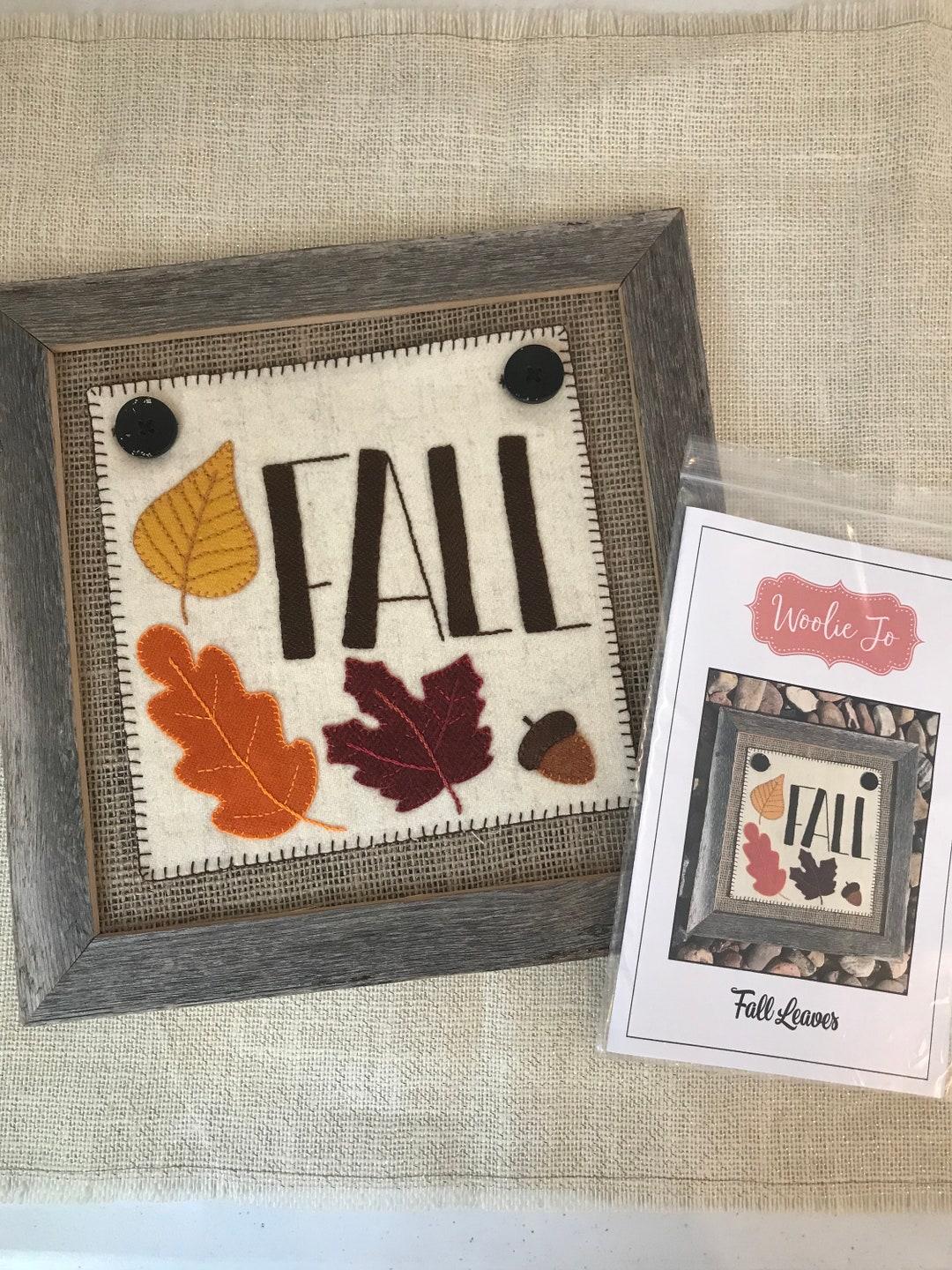 Fall Leaves Wool Applique Pattern - Etsy