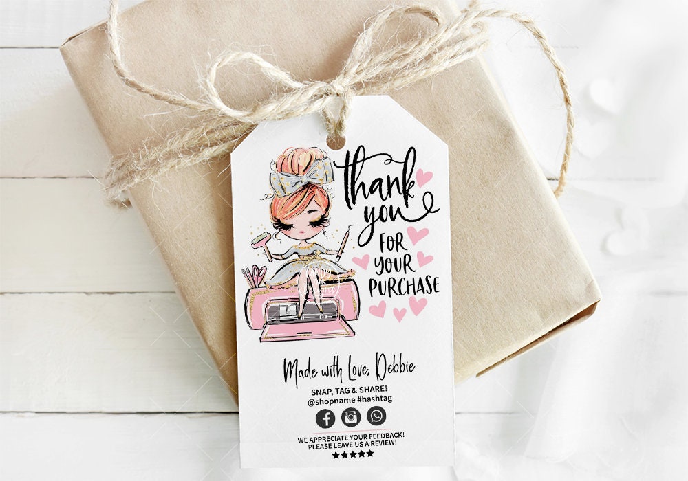Red Business Hang Tags - Etsy