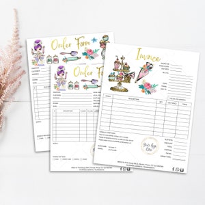 Editable Bakery Invoice, Printable Order Form, Baking Shop Template ...