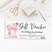 Bakery Gift Voucher, Bakery Coupon, Baking Gift Card, Pastry Shop ...