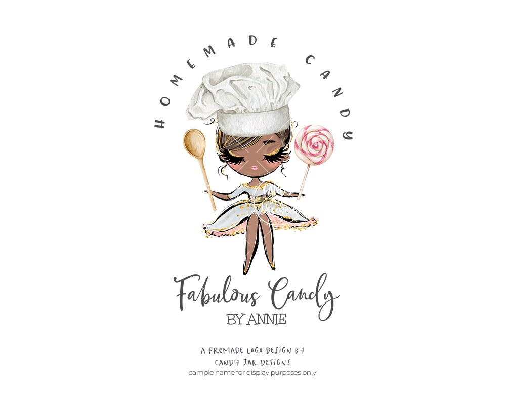 Candy Baker Logo Candy Maker Logo Lollipop Logo Sweet | Etsy