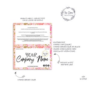 Food Label Set, Bag Topper, Pastry Packaging Tag, Bag Topper ...