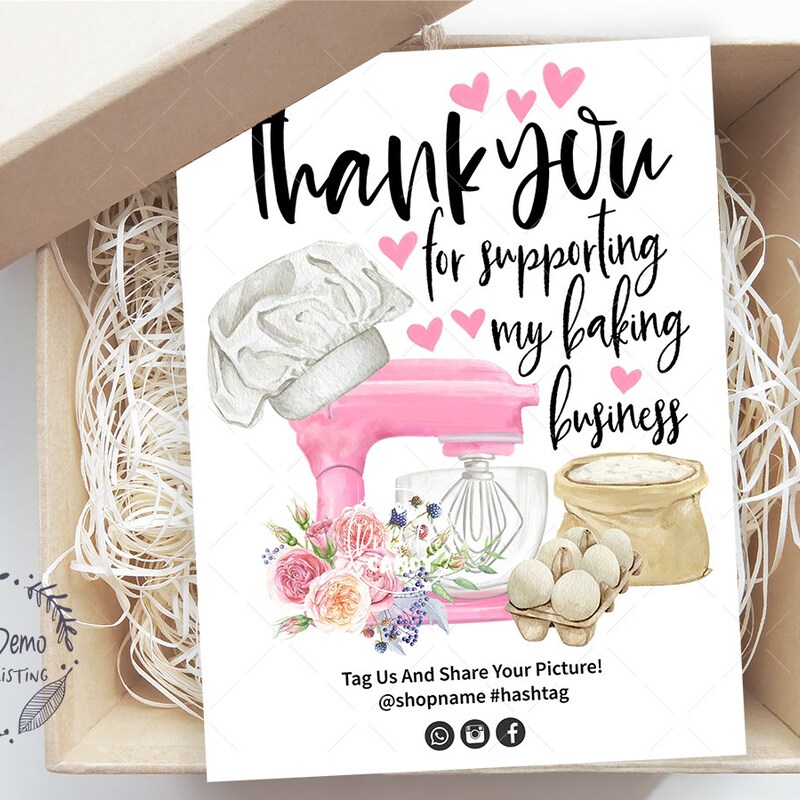 Thank You Business Cards - Etsy