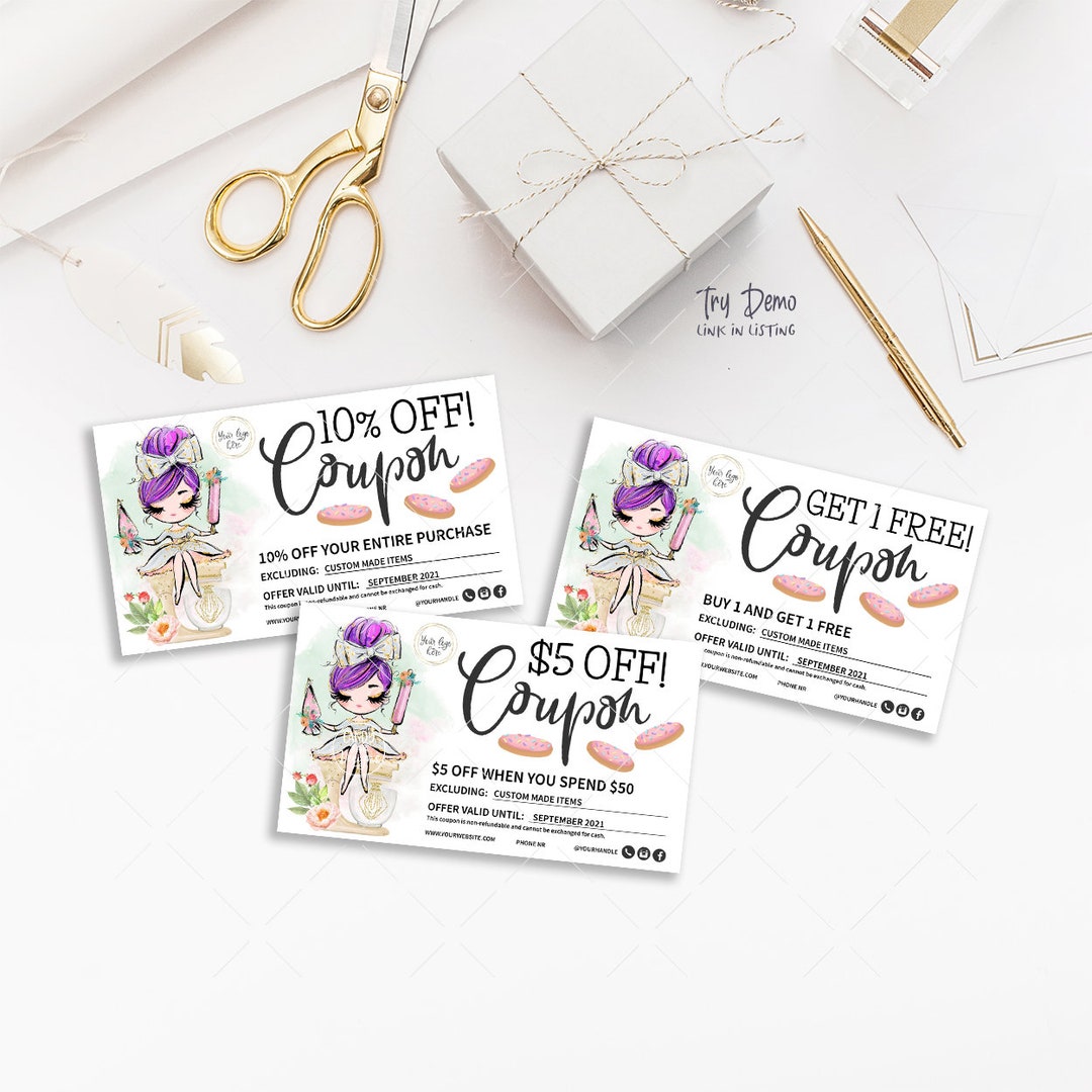 Baking Gift Coupons, Cake Bakery Voucher, Sweets Gift Card, Baking ...
