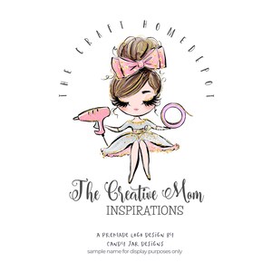 Craft Girl Logo Crafty Logo Craft Shop Logo Editable Craft | Etsy