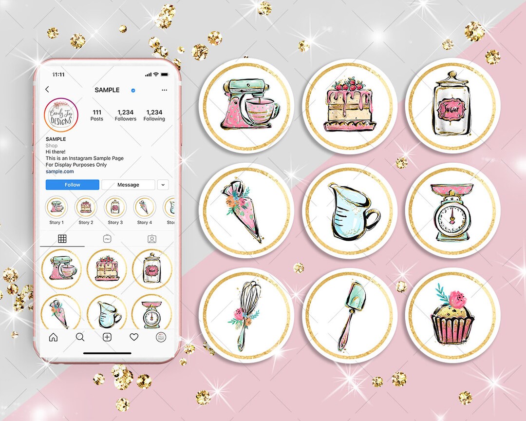 Instagram Baking Highlight Covers, Instagram Bakery Stories, Pastry ...