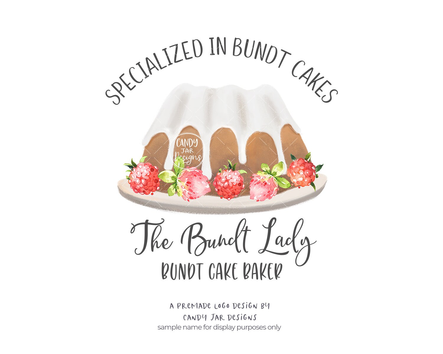 Bundt Cake Logo Bakery Logo Cake Baking Logo Sweets | Etsy