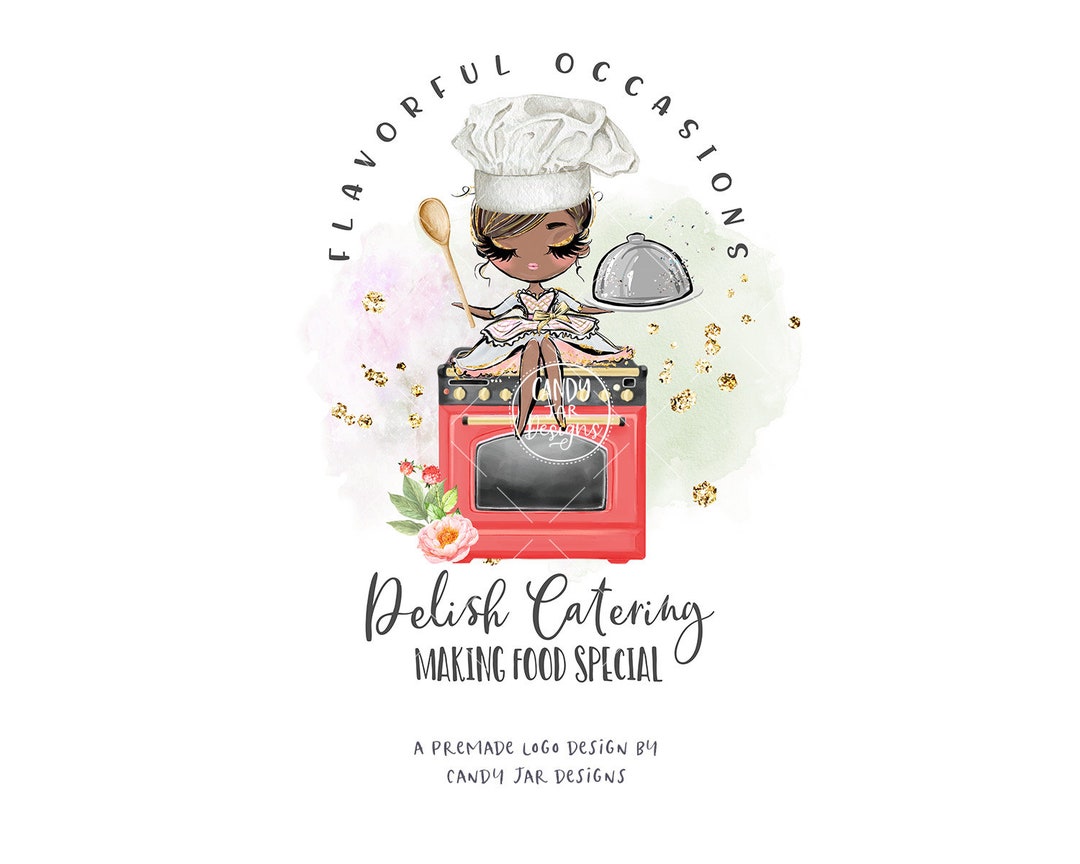 Catering Logo, Kitchen Character Logo, Food Delivery, Chef Logo ...