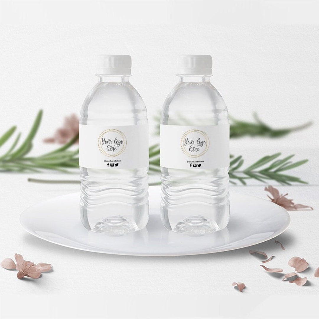 Water Bottle Label, Party Beverage Printable, Events Gift, Editable ...