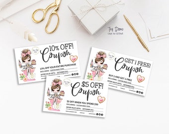 Bakery Coupon Card - Etsy