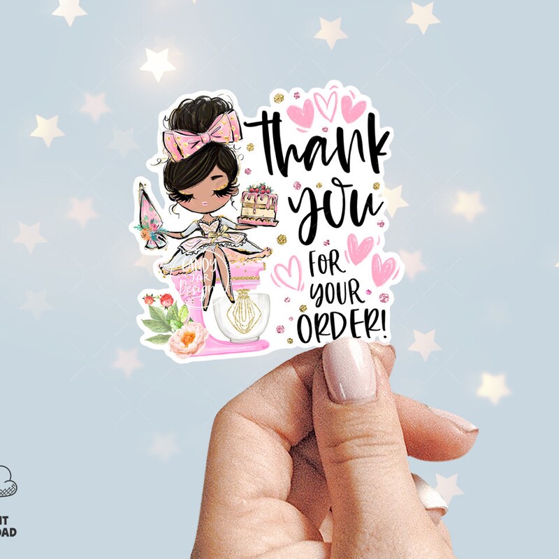 Thank You Sticker - Etsy