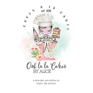 Sweets Bakery Logo Bakery Girl Logo Cake Catering Baking - Etsy