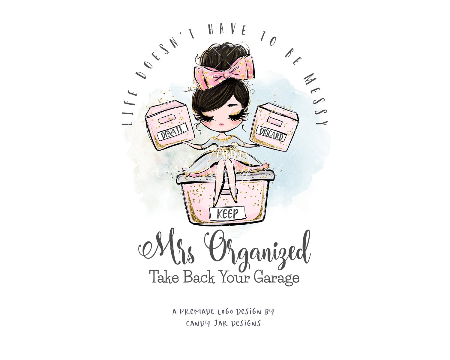 Professional Organizer Logo Organizer Girl Logo Organizing - Etsy
