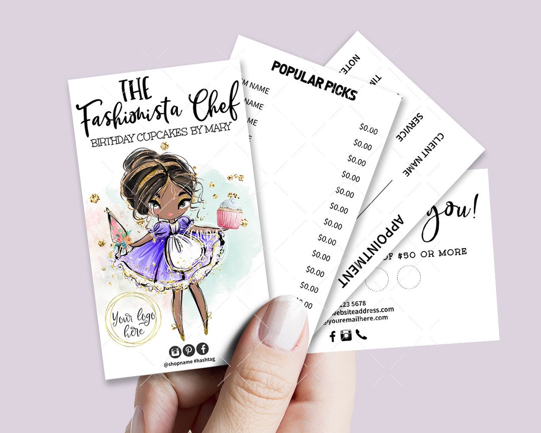 Bakery Business Card Set, Mini Menu Card, Appointment Card, Loyalty ...