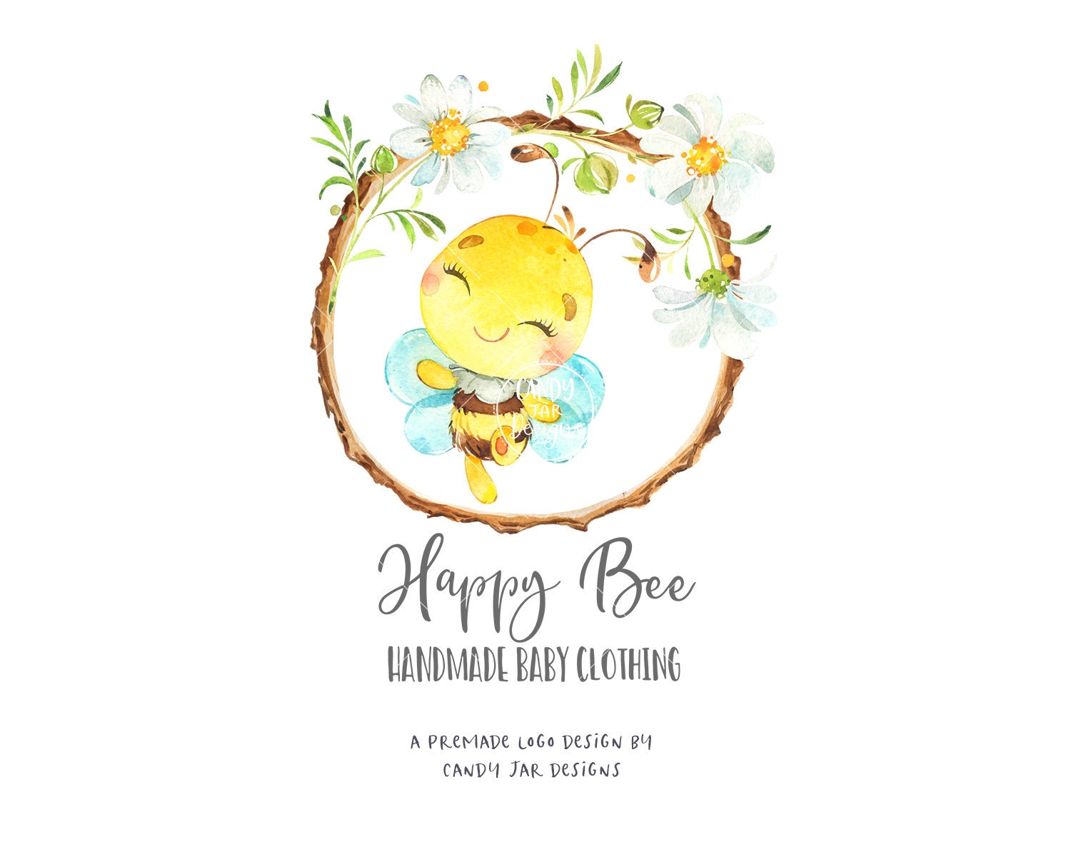 Baby Bee Logo Boutique Logo Kids Fashion Shop Baby Animal - Etsy