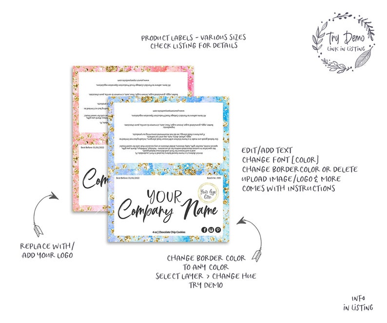 Food Label Set Bag Topper Pastry Packaging Tag Food Topper - Etsy