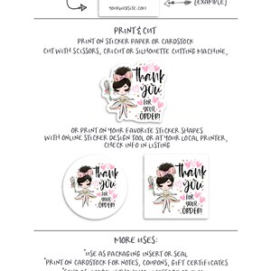 Baker Thank You Sticker, Cake Baking Stickers, Bakery Shop Stickers ...