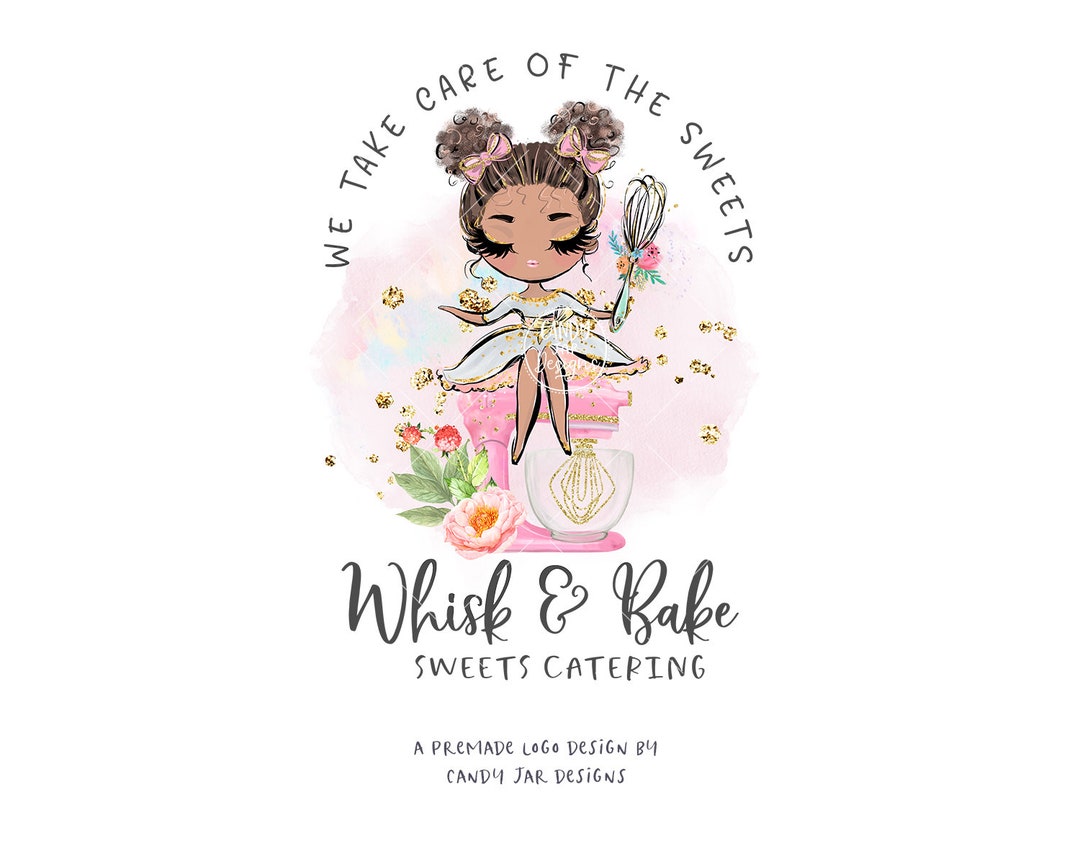 Sweets Bakery Logo, Baking Girl Logo, Cake Baker Logo, Pastry Catering ...