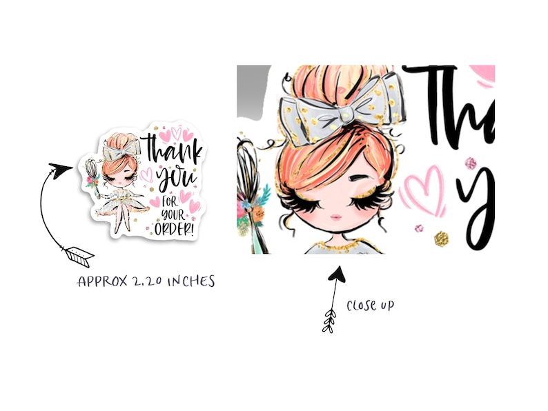 Baker Thank You Sticker Cake Baking Stickers Bakery Shop - Etsy