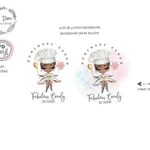 Candy Baker Logo Candy Maker Logo Lollipop Logo Sweet | Etsy